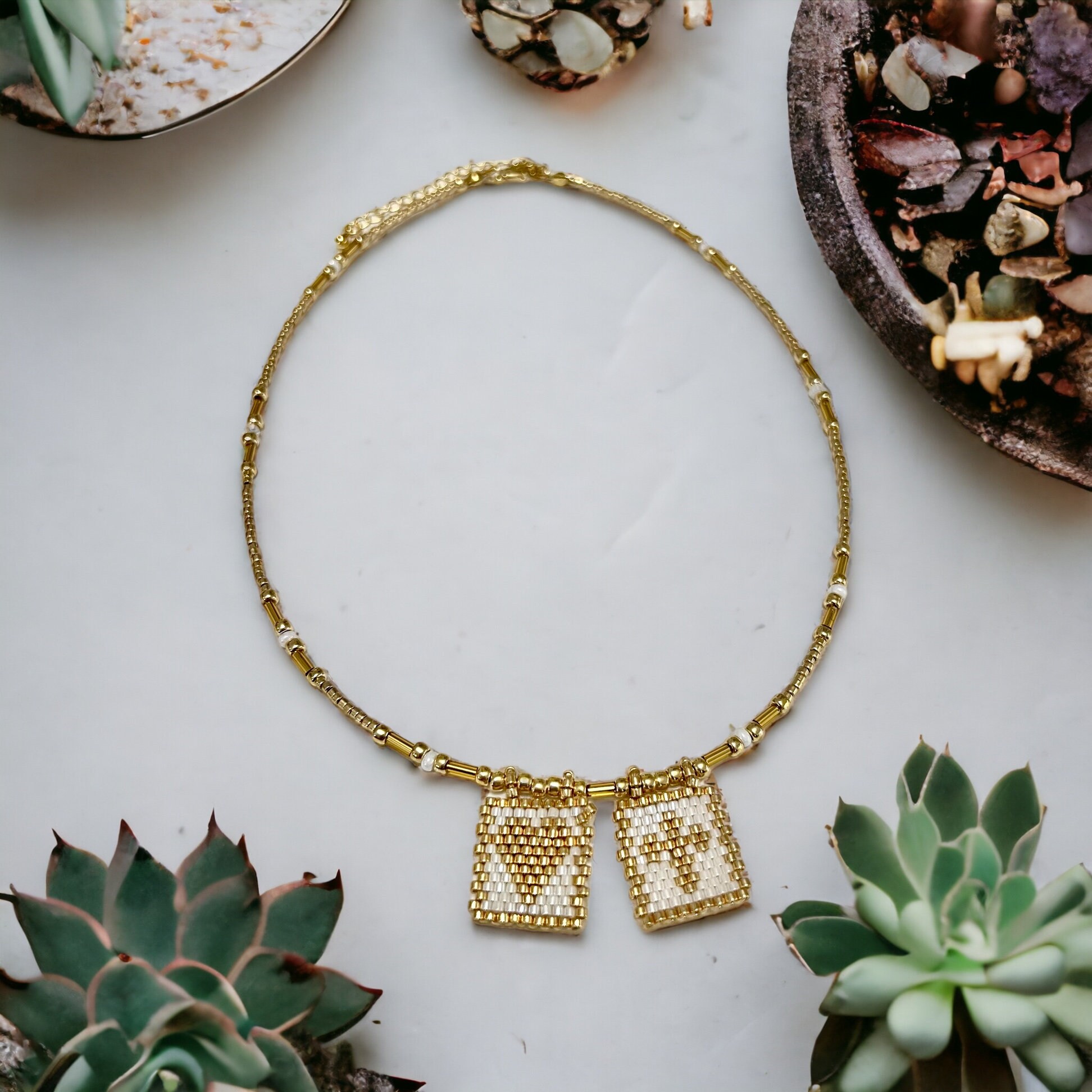 Scapular Chocker, Scapular Miyuki Necklace, Scapular Accesorie, Chain ...