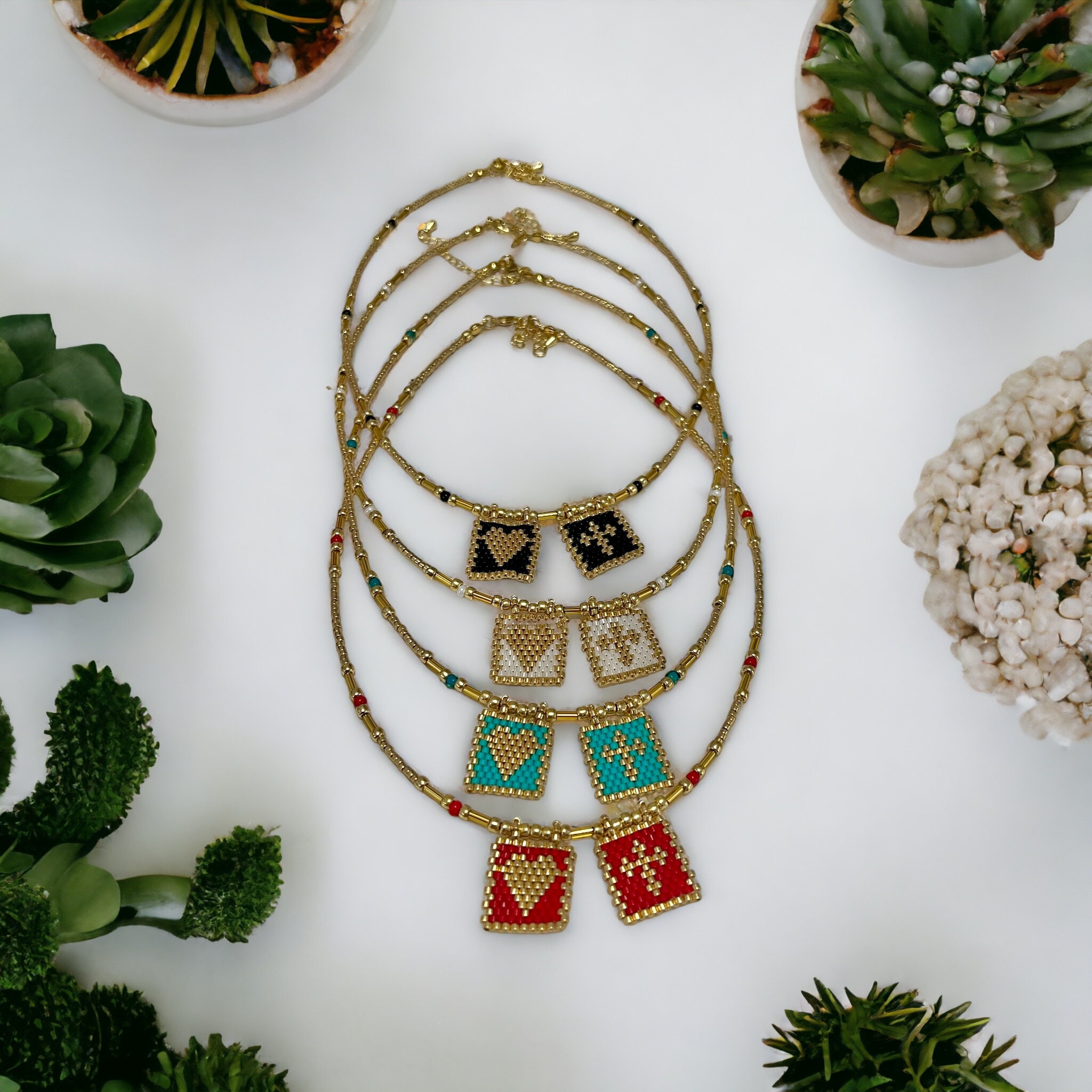 Scapular Chocker, Scapular Miyuki Necklace, Scapular Accesorie, Chain ...