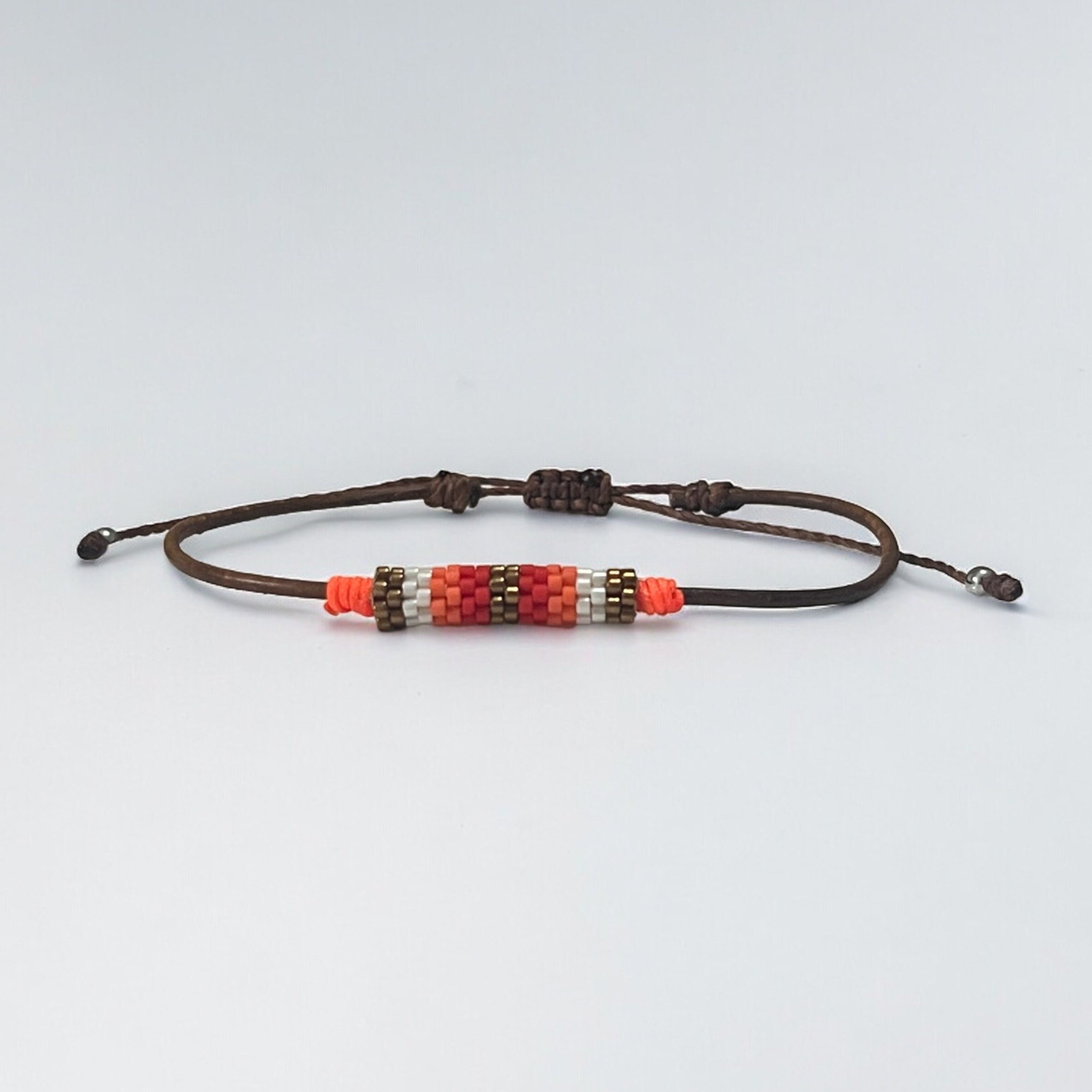 Beaded Bracelet for Men, Black Leather Bracelet for Men, Brown Bracelet ...