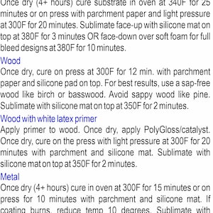 Dyepress Polygloss: Sublimation Coating for Hard Substrates (tile, Wood ...