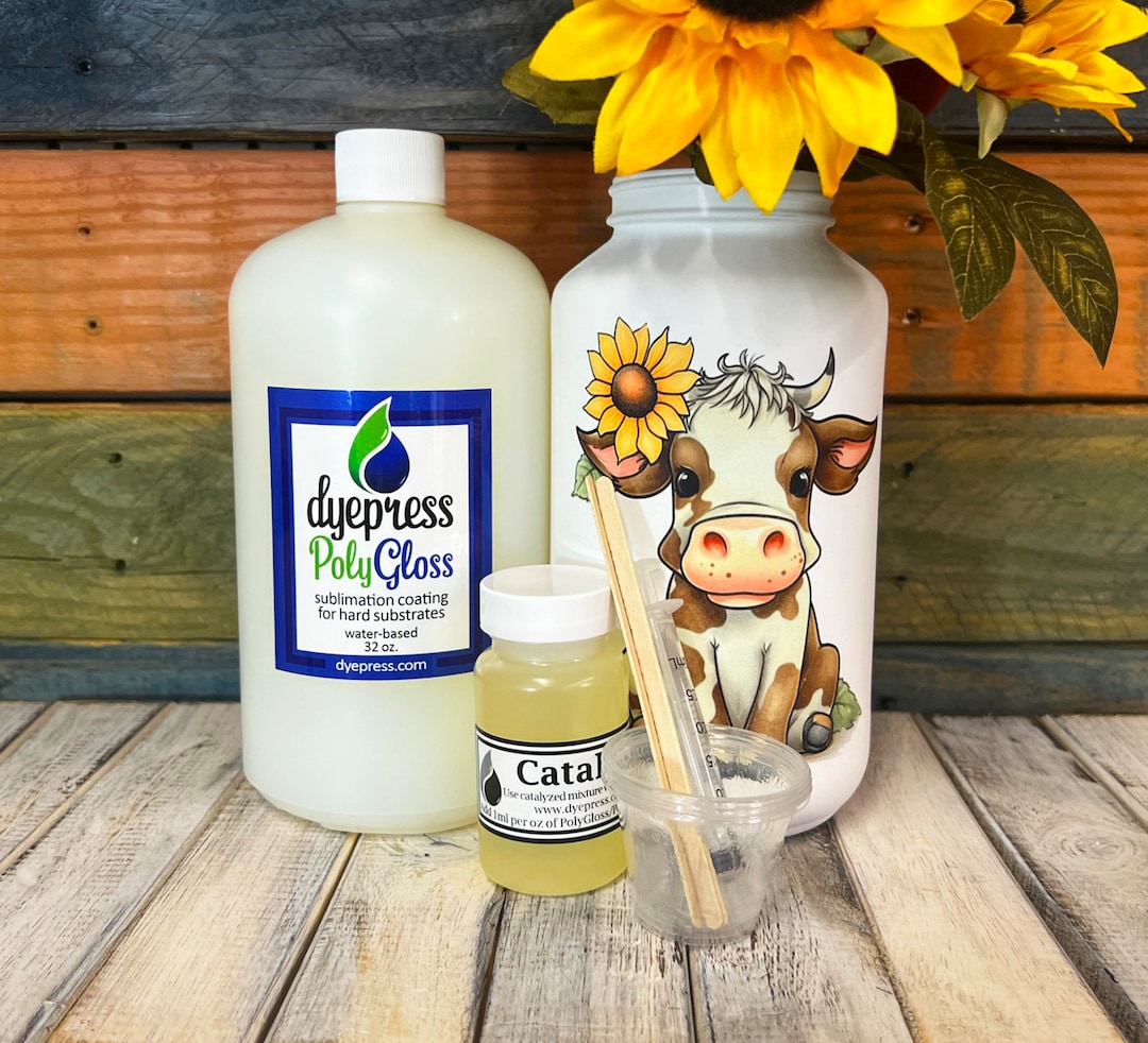 Dyepress Polygloss 32 Oz: Sublimation Coating for Hard Substrates (tile ...