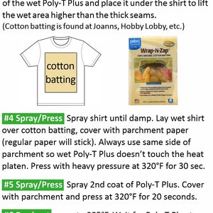 Dyepress Poly-t Plus Poly Spray: Sublimation Coating for 100% Cotton ...