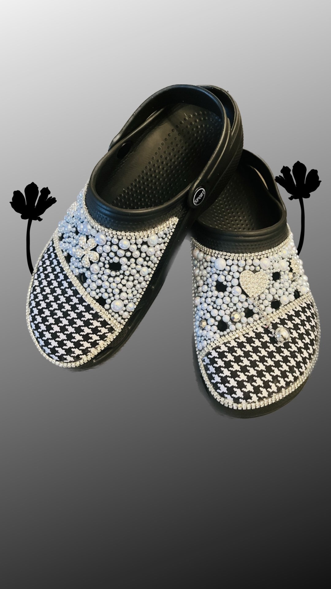 Bling Clogs Size 7 Custom Bling Clogs Clogs for Nurses Customized Clogs ...