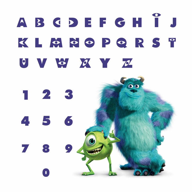 Monster Ag SVG Font PNG TTF Cartoon Font Svg Files for | Etsy