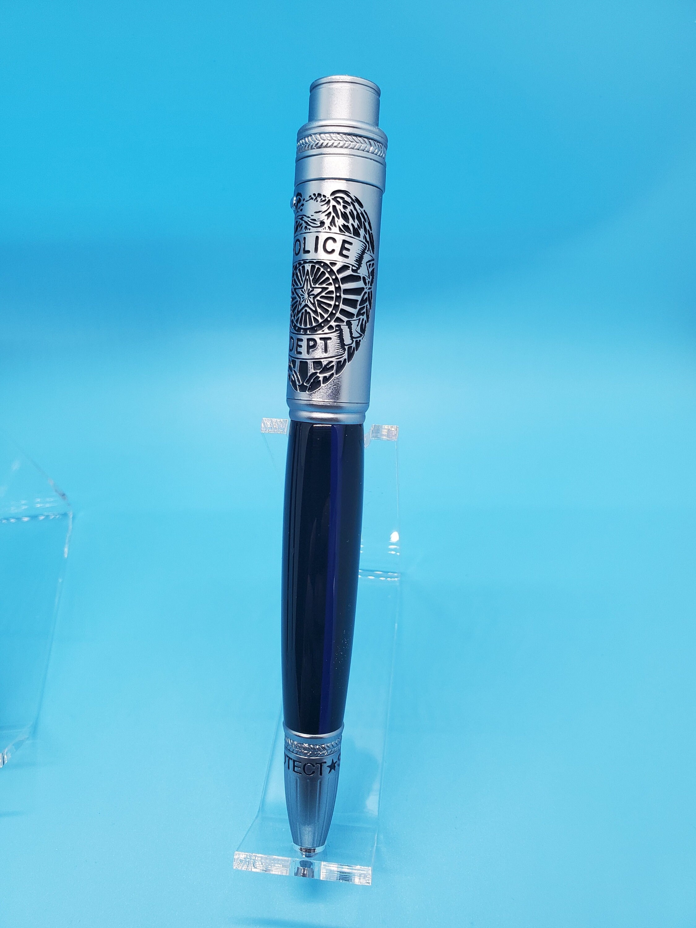Handmade Click Police Pen/ thin blue line pen - Etsy.de