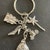 PETER PAN 'second Star to the Right Key Ring Bag Tibetan Silver Charms ...