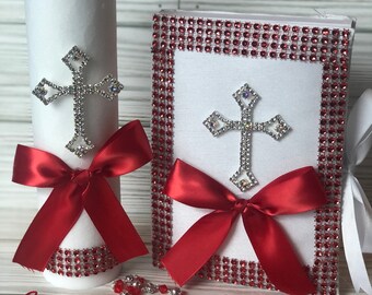Confirmation Candle Set - Etsy