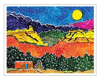 Santa Fe Holiday Cards | Etsy