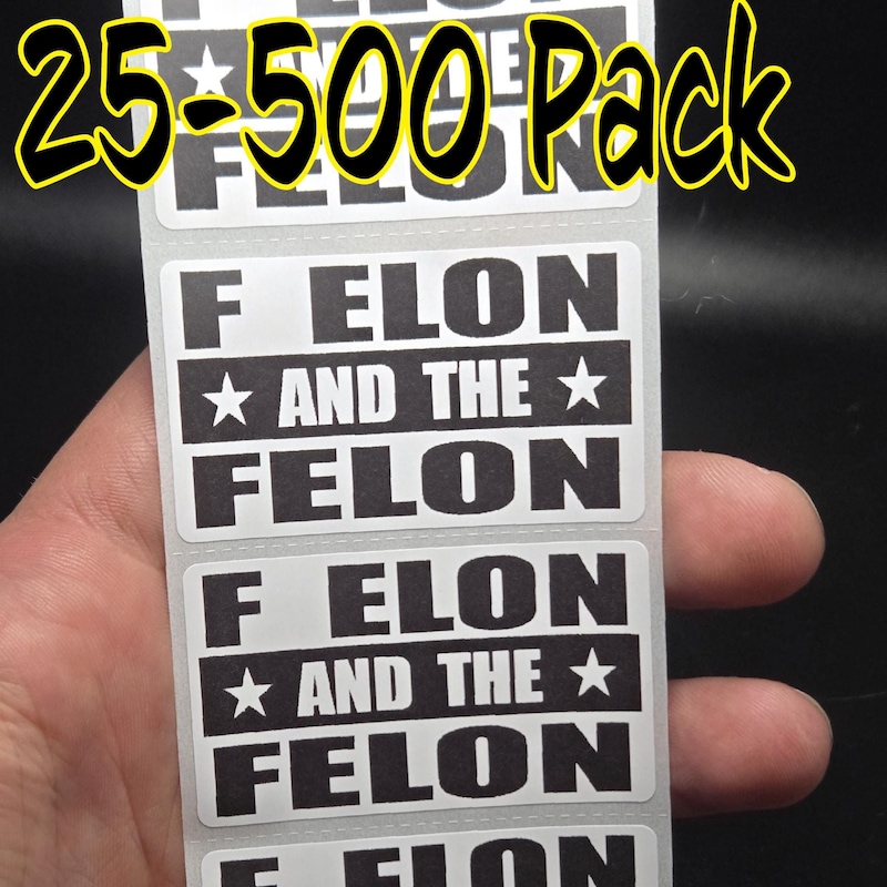 F Elon and the Felon Bumper Sticker - Etsy