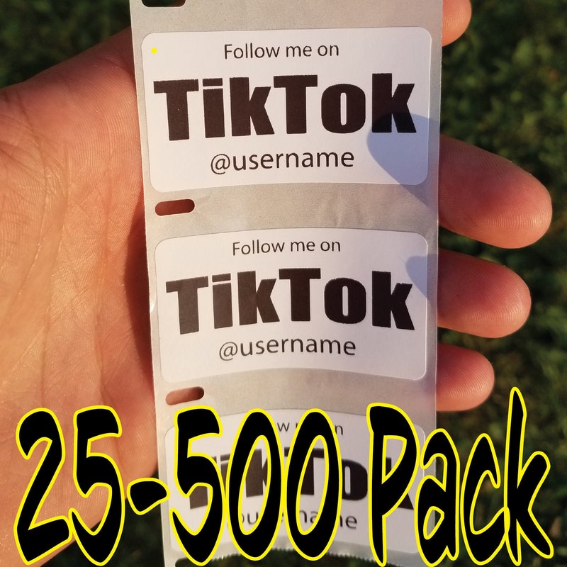 Custom Tiktok Stickers - Etsy