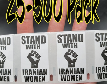 Rise With the Women of Iran Sticker Vinyl Decal, Mahsa Amini Iran Women ...