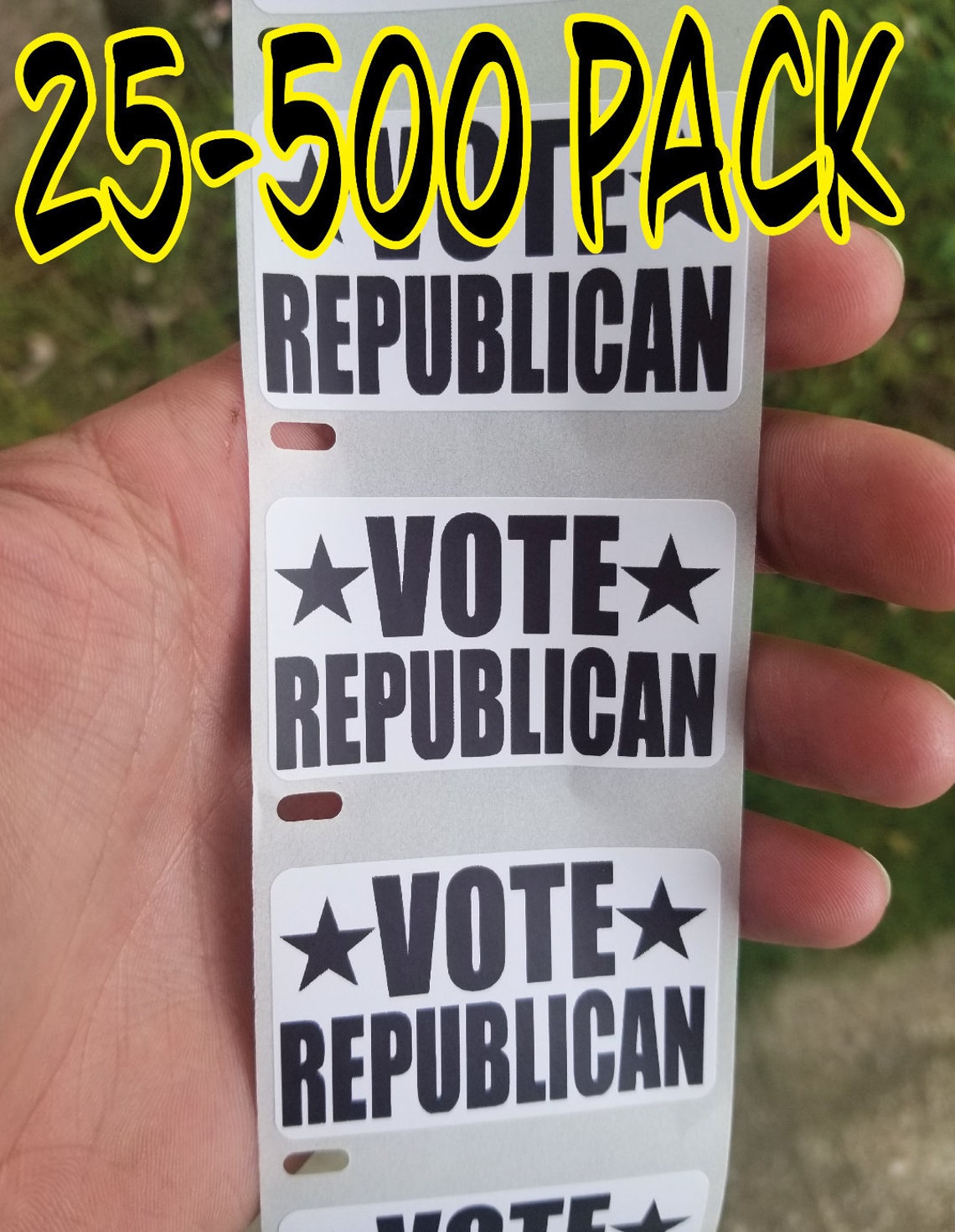 VOTE REPUBLICAN 25-500 Pack Stickers politic election vote | Etsy