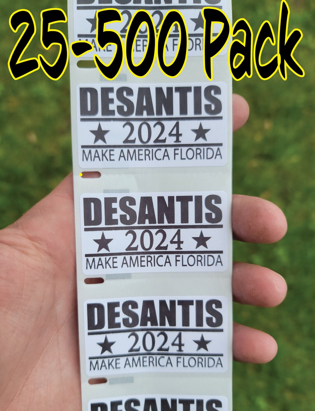 DESANTIS 2024 Make AMERICA FLORIDA 25-500 Pack Stickers Ron - Etsy