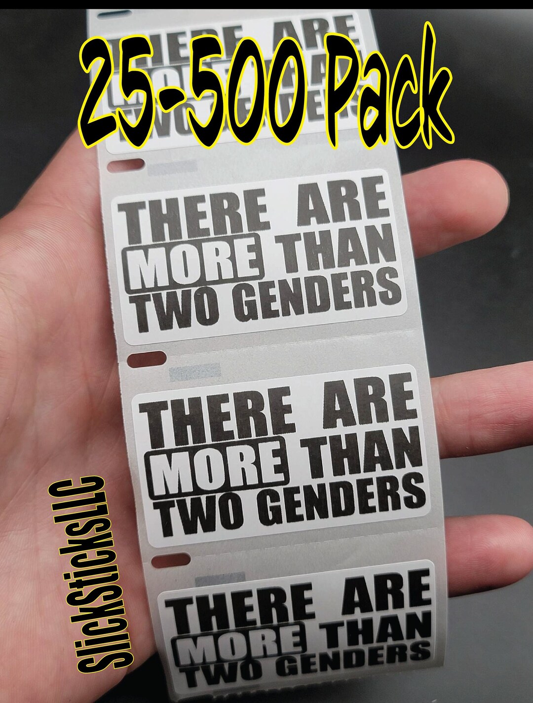 There Are MORE Than TWO GENDERS Stickers 25-500 Pack 2 is Multi Decals ...