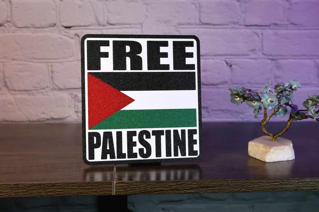 FREE PALESTINE Wall Decor Shelf Desk Sign 3d Printed - Etsy