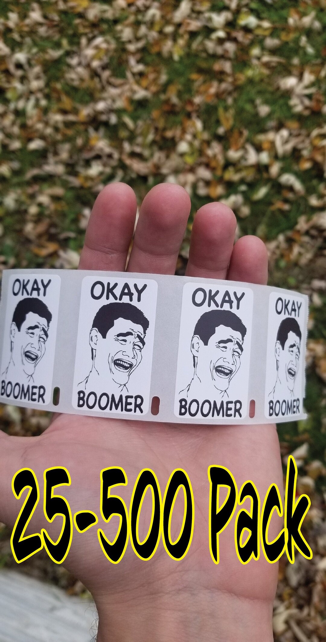 OKAY Boomer Stickers 25-500 Pack Gag Prank Sticker Reddit Decal Meme - Etsy