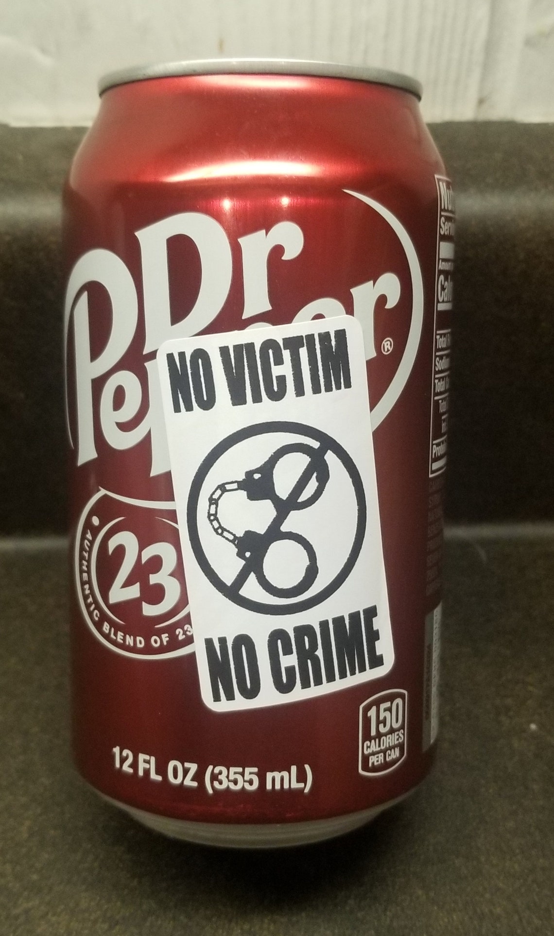 NO Victim NO CRIME 25-500 Pack stickers Pro legalize | Etsy