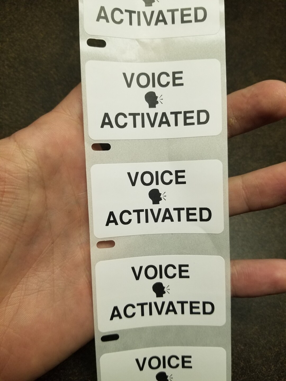 VOICE ACTIVATED STICKERS 25-1000 Pack Gag Prank Sticker - Etsy