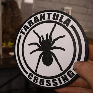 TARANTULA CROSSING 3d Printed Shelf Wall Decor Sign - Etsy
