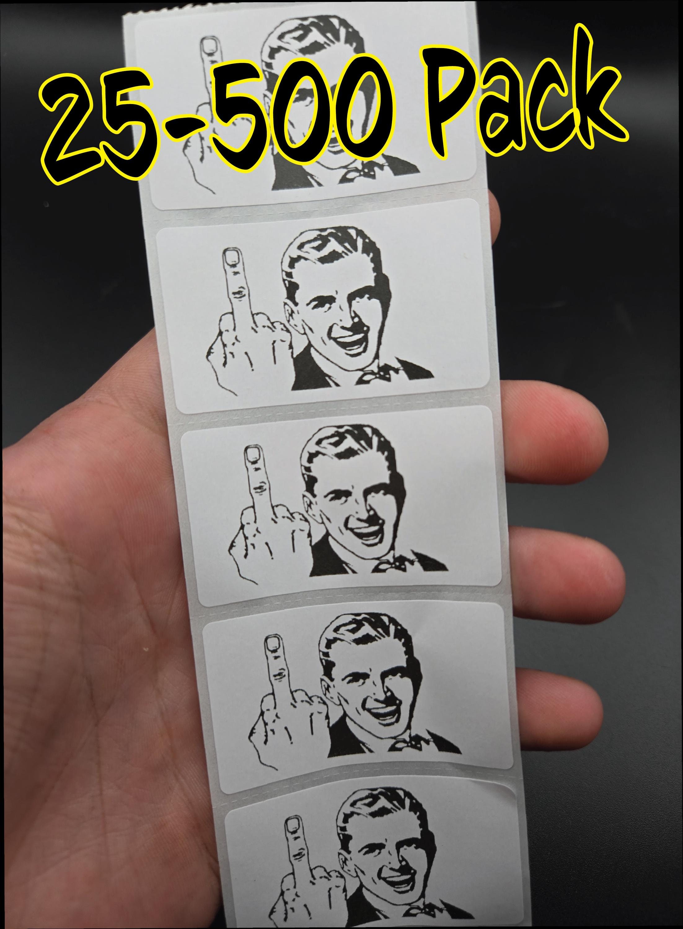 Middle Finger Guy Meme 25 1000 Pack Stickers Gag Prank Sticker Decal