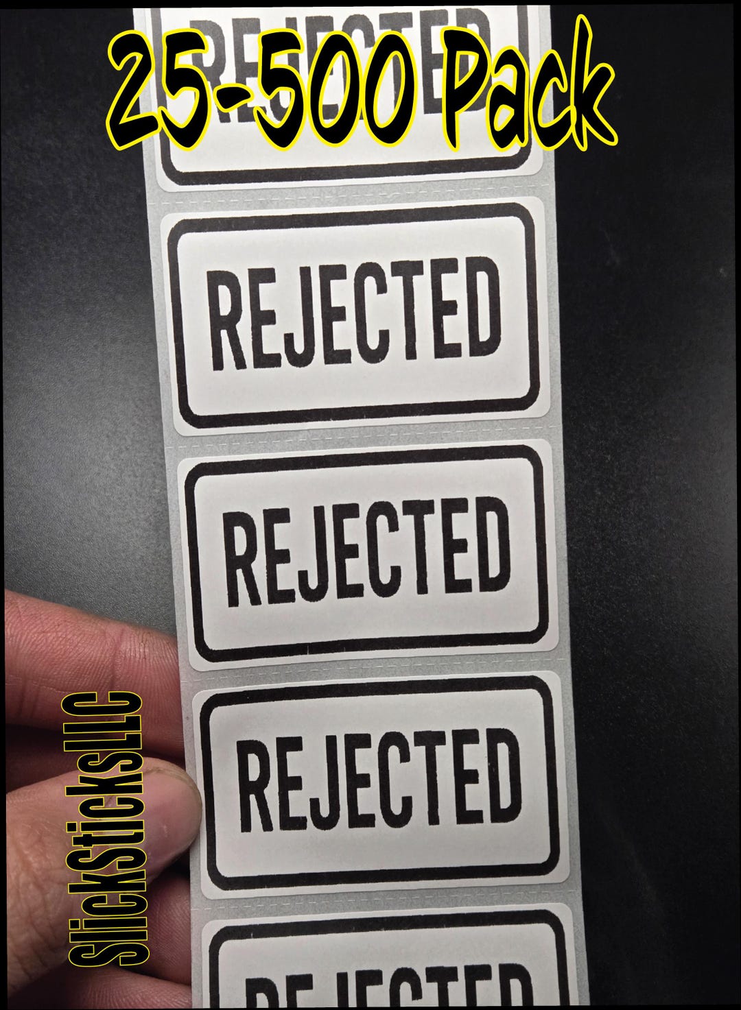 REJECTED 25-500pcs Bulk Lot Warning Stickers Labels Decals Seals Stamps ...