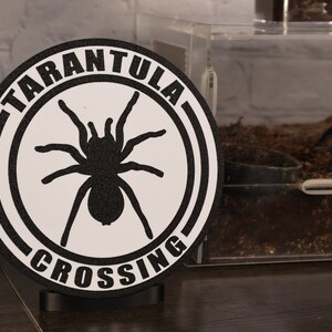 TARANTULA CROSSING 3d Printed Shelf Wall Decor Sign - Etsy