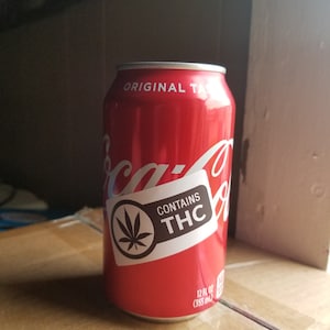 CONTAINS THC 25-500 Warning Labels Marijuana Stickers Gag Prank ...