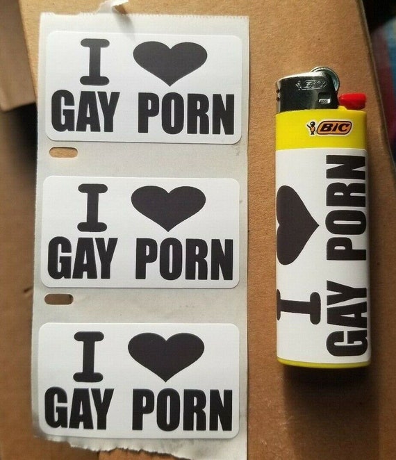 I Love Gay Porn Stickers 25 1000 Pack Gag Sticker Gay Pride Etsy Canada