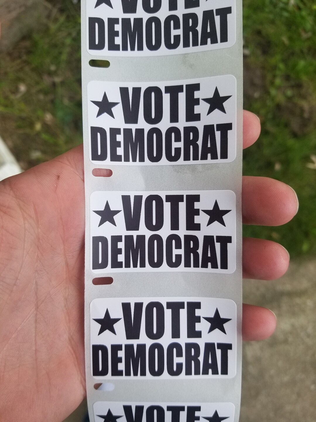 VOTE DEMOCRAT 25-500 Pack Stickers Politic Election Vote 2020 (2 SIZES ...