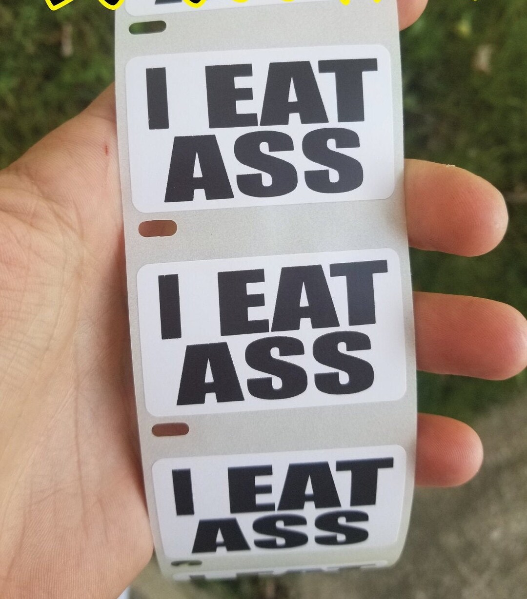 I EAT A*S Stickers 25-500 Pack Gag Prank Sticker Decal Meme Ass - Etsy
