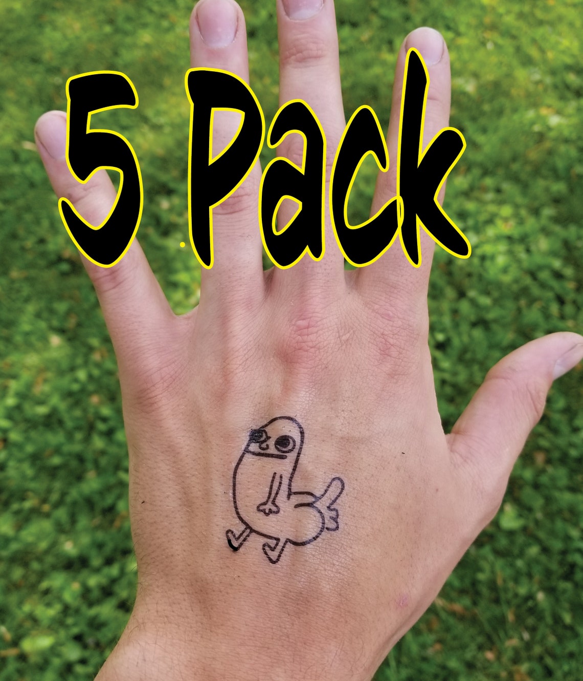 5 PACK DICKBUTT Temporary TATTOO Dong Willy Dick Weiner Willy - Etsy