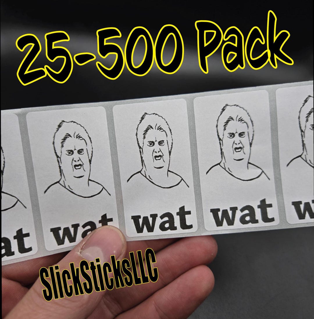 WAT LADY 25-500 Pack Meme Sticker Decal Funny Gag Prank Stickers ...