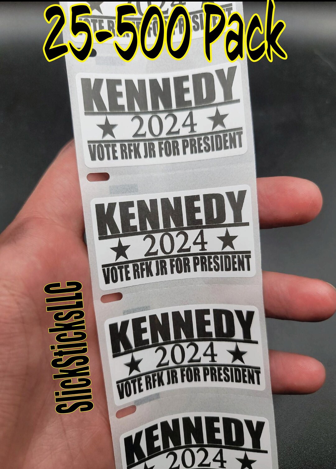 KENNEDY FOR PRESIDENT 2024 25-500pcs Stickers Politic Decal Election ...
