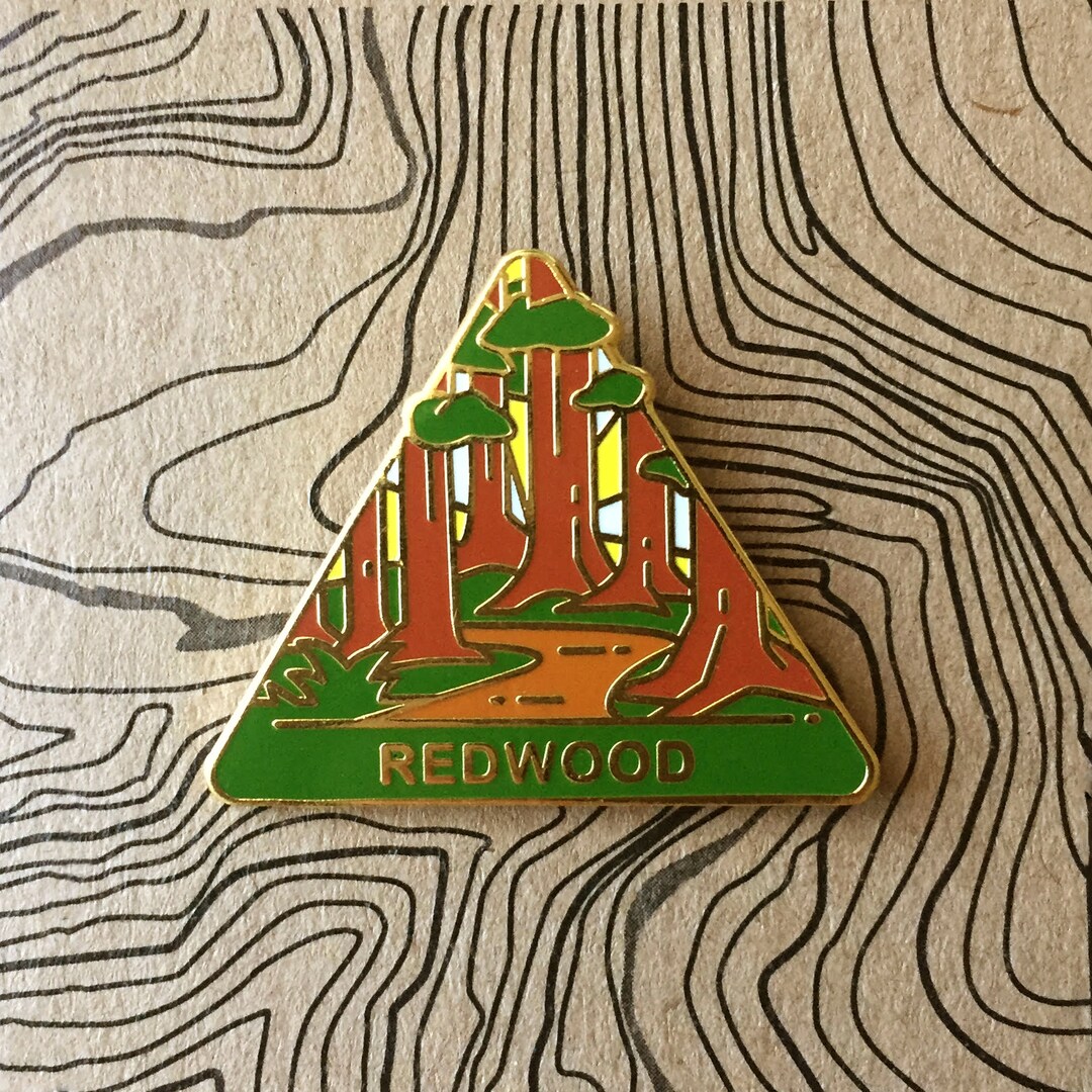 Redwood National Park Hard Enamel Pin | National Park Lapel Pin ...