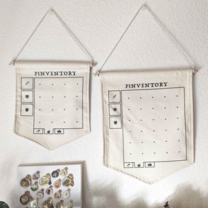 Inventory Enamel Pin Display Canvas Banner - Etsy