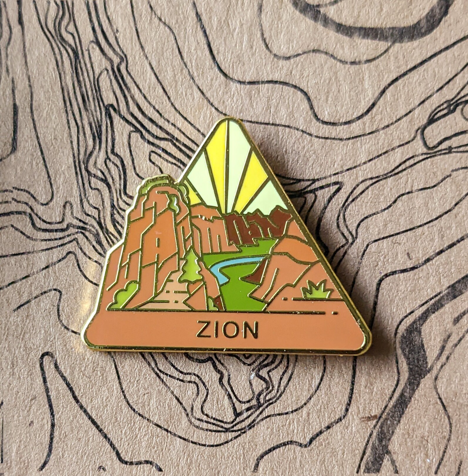 Zion National Park Hard Enamel Pin National Park Lapel Pin - Etsy