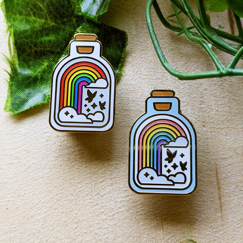 Rainbow Pins - Etsy