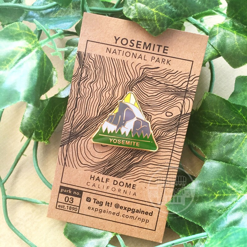 Yosemite National Park Hard Enamel Pin National Park Lapel | Etsy