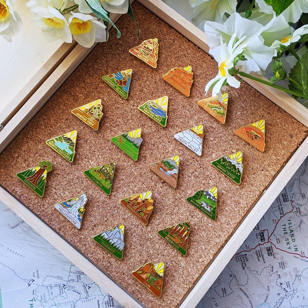 National Park Enamel Pin Sets | National Park Lapel Pin Collection ...