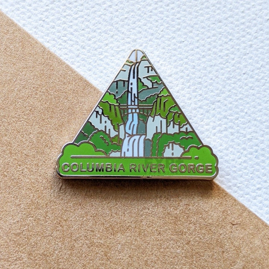 Columbia River Gorge Hard Enamel Pin | National Park Lapel Pin ...