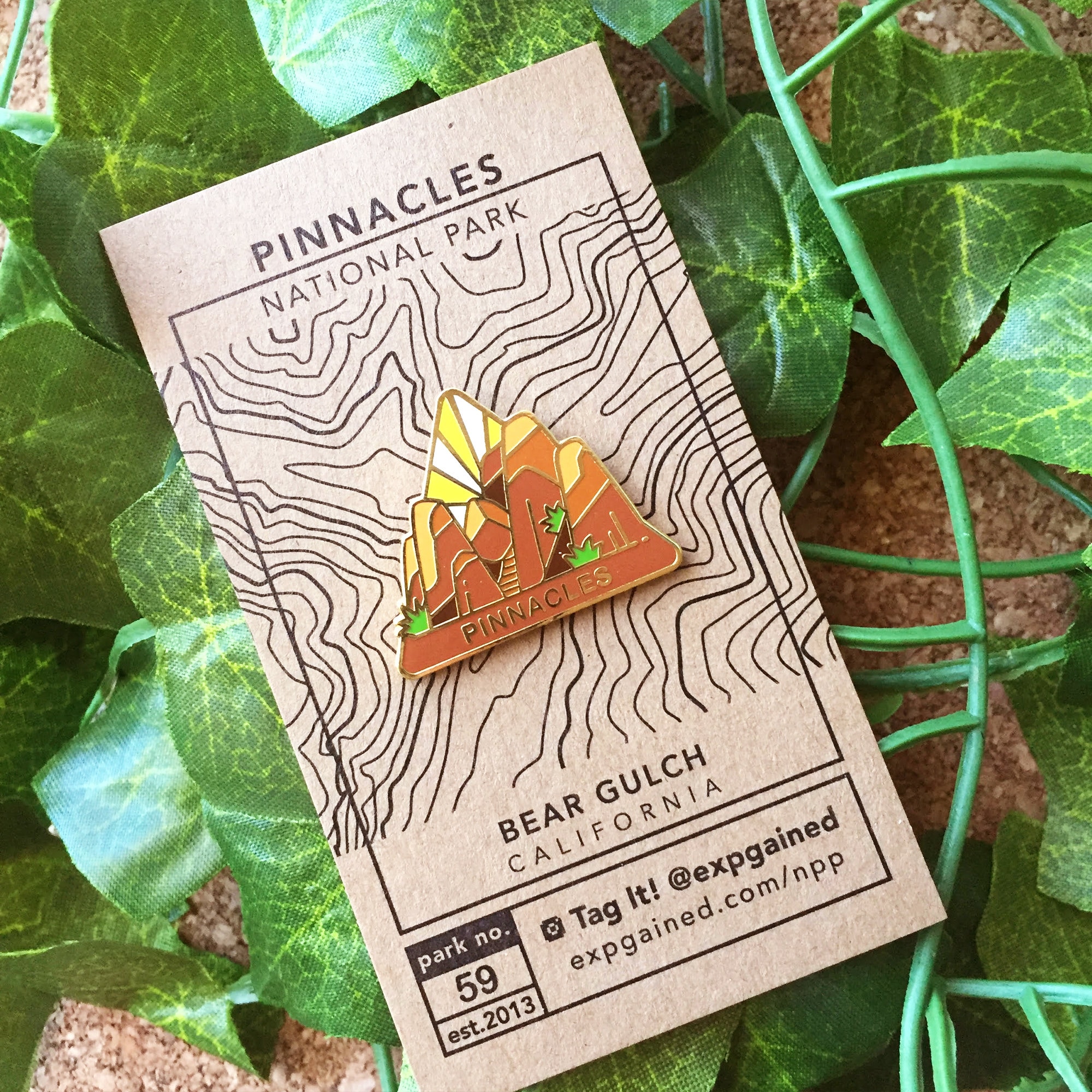 Pinnacles National Park Hard Enamel Pin | National Park Lapel Pin ...