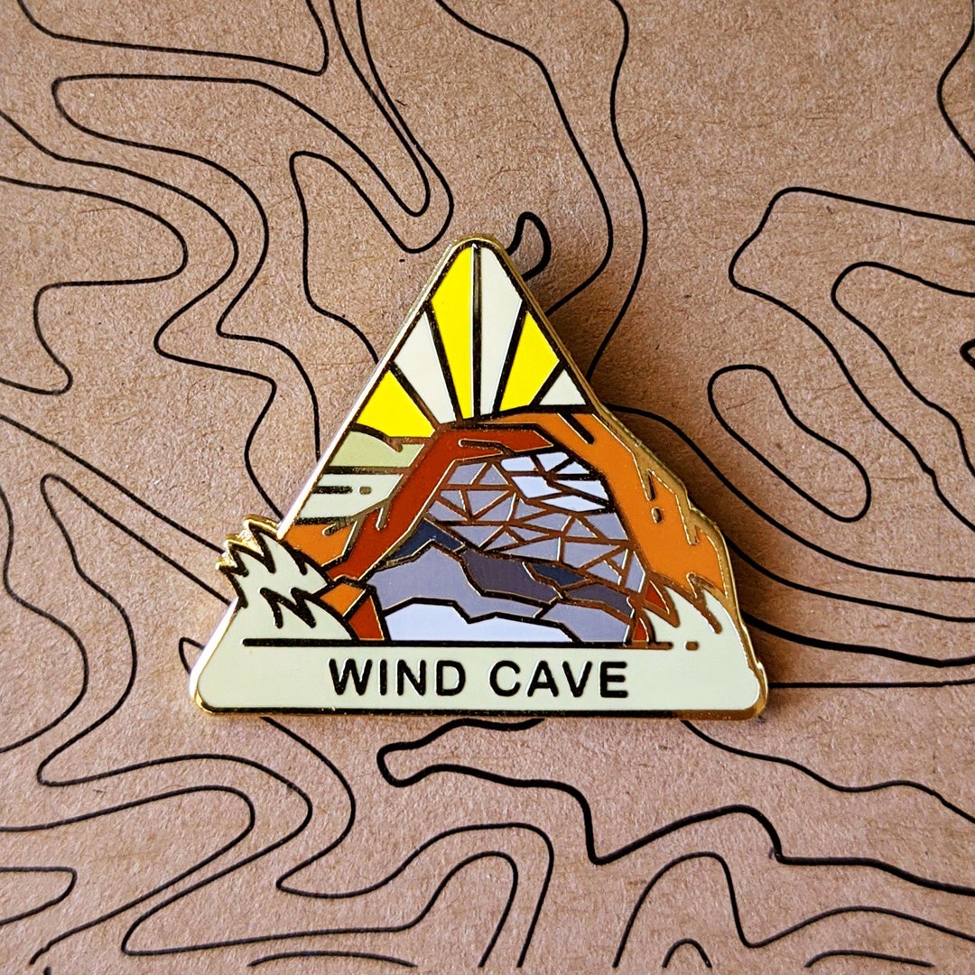 Wind Cave National Park Hard Enamel Pin | National Park Lapel Pin ...
