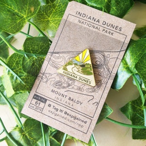 Indiana Dunes National Park Hard Enamel Pin | National Park Lapel Pin ...