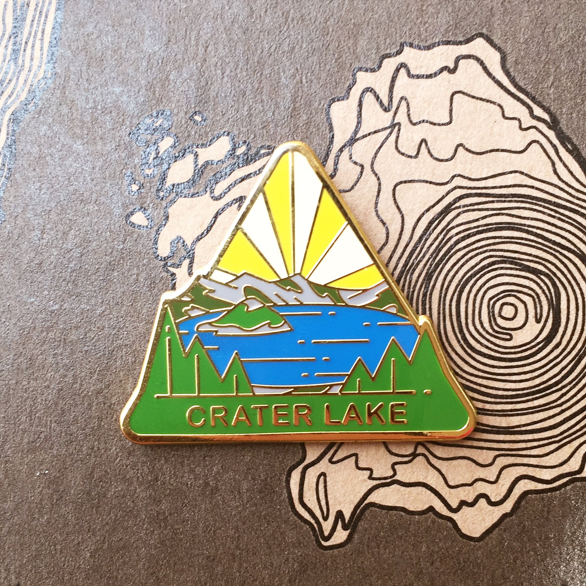 Crater Lake National Park Hard Enamel Pin National Park - Etsy