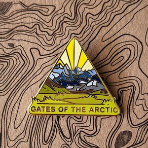 Gates of the Arctic National Park Hard Enamel Pin | National Park Lapel ...