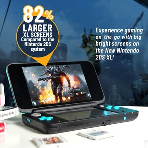 Nintendo New 2DS XL 256GB Custom Mod Paquete con funda protectora ...