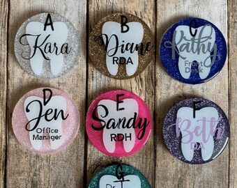 Custom Tooth Badge Reel | Etsy