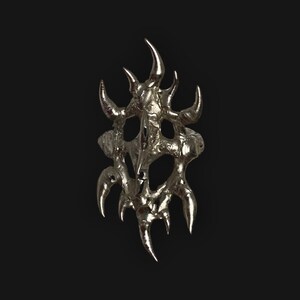 Brutalist Gothic Liquid Metal Ring | Handmade Spikey Solder Ring ...