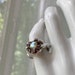 Heart-shaped Ring With Smokey Brown Topaz Handmade Spiky Star Ring ...