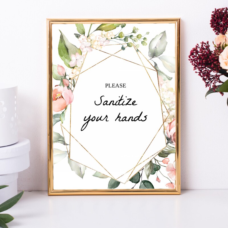 Sanitize Sign - Etsy